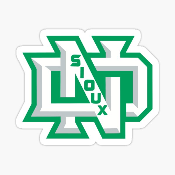 "University of North Dakota Fighting Sioux" Sticker for Sale by ...
