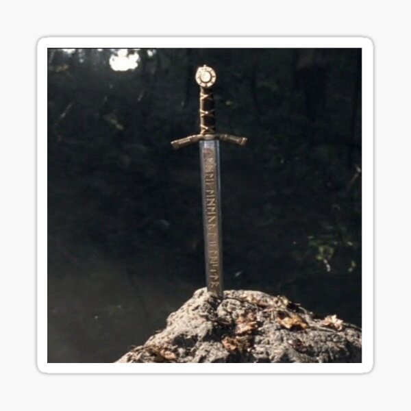 "Excalibur from Merlin" Sticker for Sale by Emineminy7 | Redbubble
