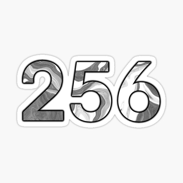"256 area code" Sticker for Sale by shopsanguine | Redbubble
