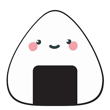 "Cute Japanese Onigiri Rice Ball" Sticker for Sale by elunemori | Redbubble