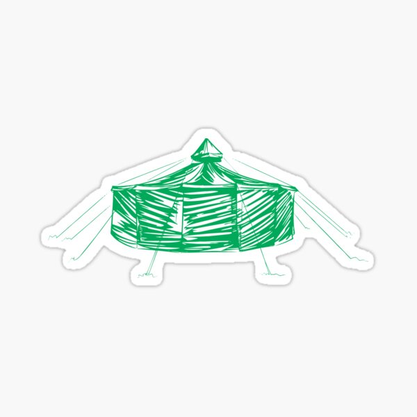 "Yurt green" Sticker by celtic2010 | Redbubble