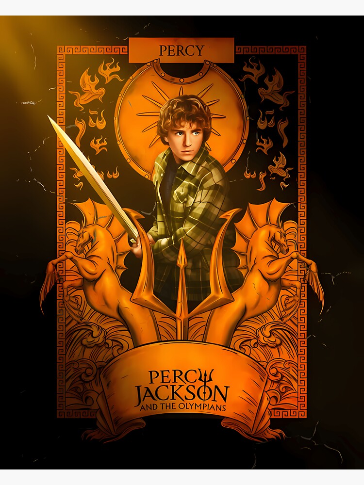 "Percy Jackson And The Olympians Percy Card" Sticker for Sale by ...
