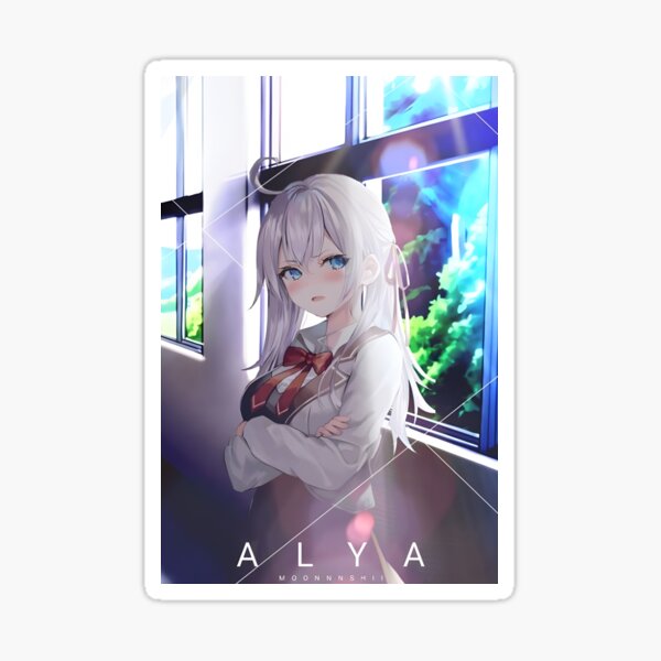 " Alya Sometimes Hides Her Feelings in Russian-Cover image" Sticker for ...