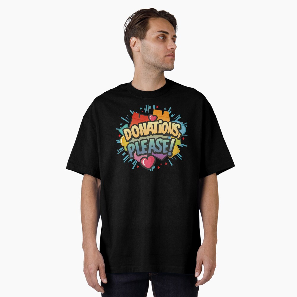 "Donations, please !" Sticker for Sale by Fluid-Manner | Redbubble