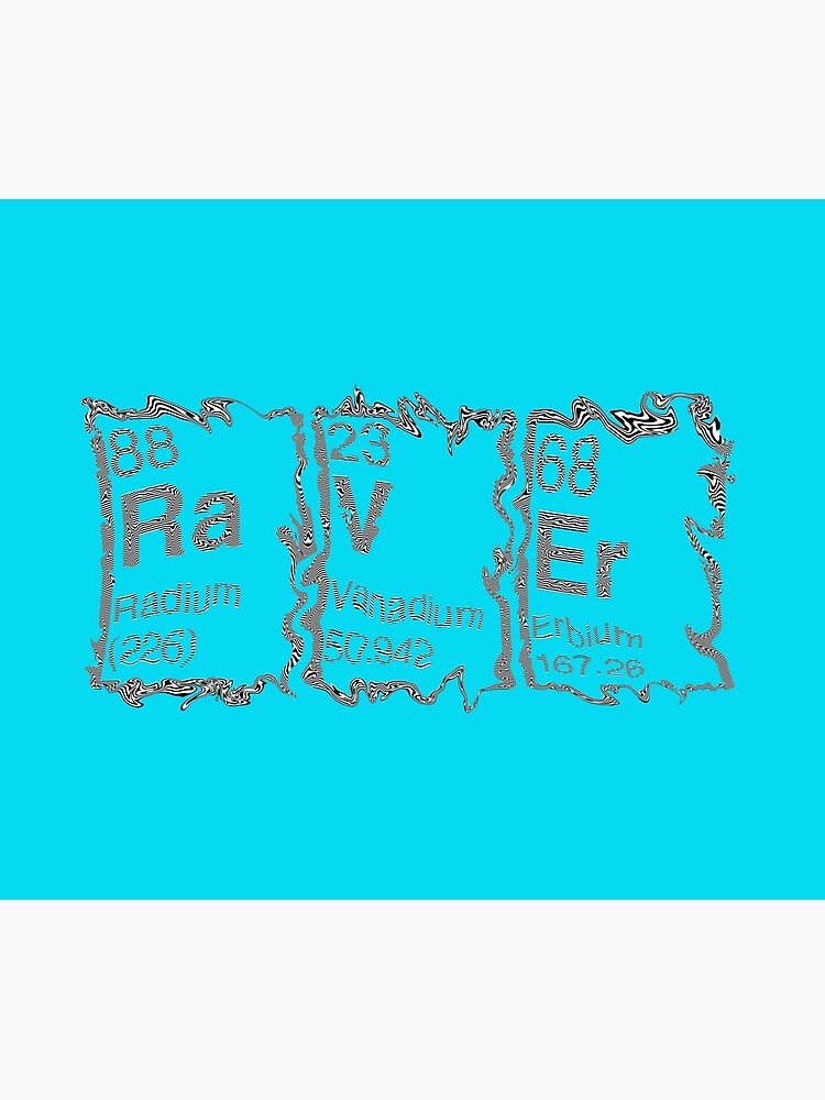 "Trippy Raver, Periodic table of elements " Poster by molecularstitch ...