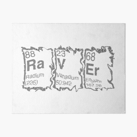 "Trippy Raver, Periodic table of elements " Art Board Print for Sale by ...