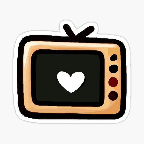 "Cute Television Daily Sticker" Sticker for Sale by Zvgo | Redbubble