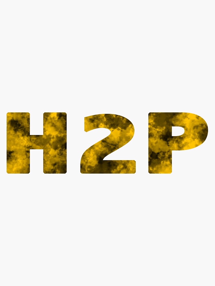 "H2P" Sticker for Sale by emkate | Redbubble