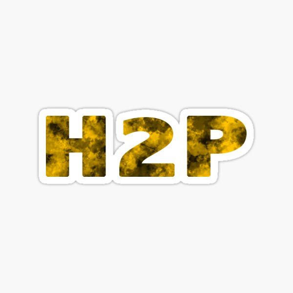 "H2P" Sticker for Sale by emkate | Redbubble