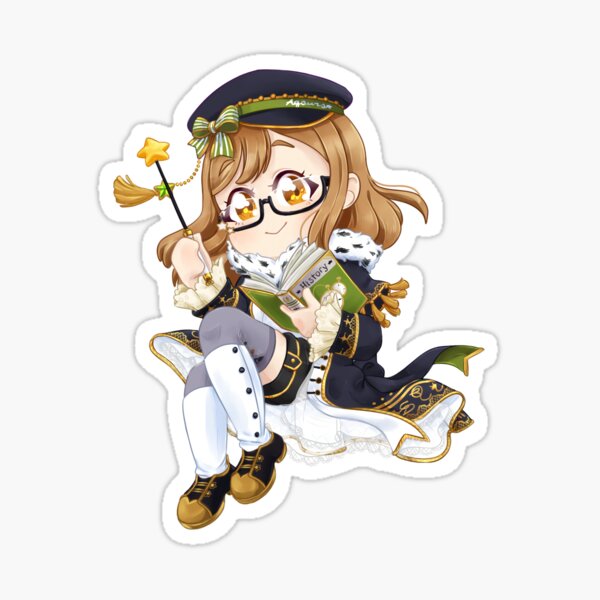 "Scholar Hanamaru Sticker" Sticker by Peachyploof | Redbubble