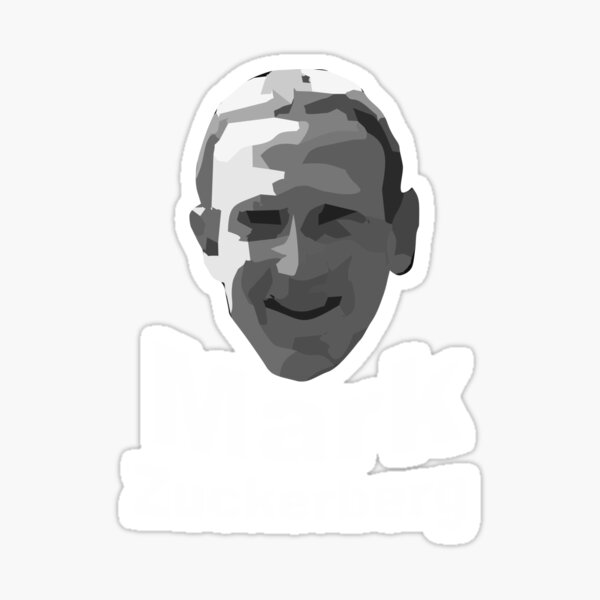 "Mark Zuckerberg Fan Art" Sticker for Sale by Favezz | Redbubble