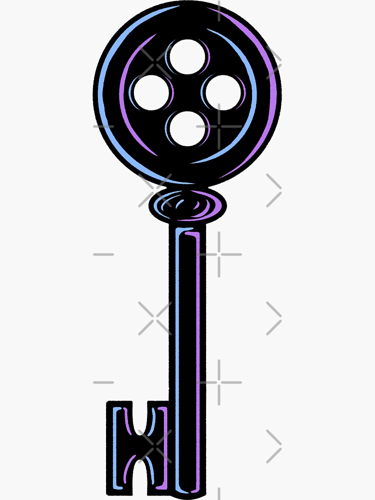 "Coraline key" Sticker for Sale by raplucart | Redbubble