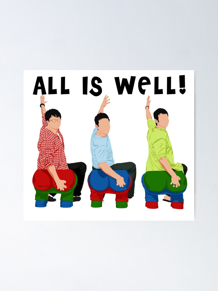 3 Idiots Wallpapers 3 Idiots Aamir Khan Small Poster Paper