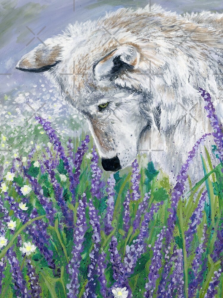 "Lavender Wolf" Sleeveless Top for Sale by tinaschofield | Redbubble