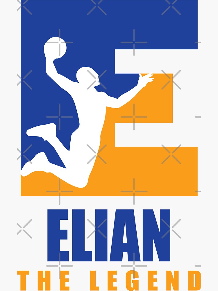 "Elian Custom Player Basketball Your Name The Legend" Sticker for Sale ...