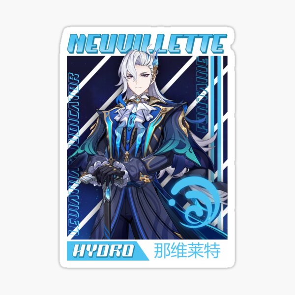 "Neuvillette - Genshin Impact" Sticker for Sale by cantinhonifty ...