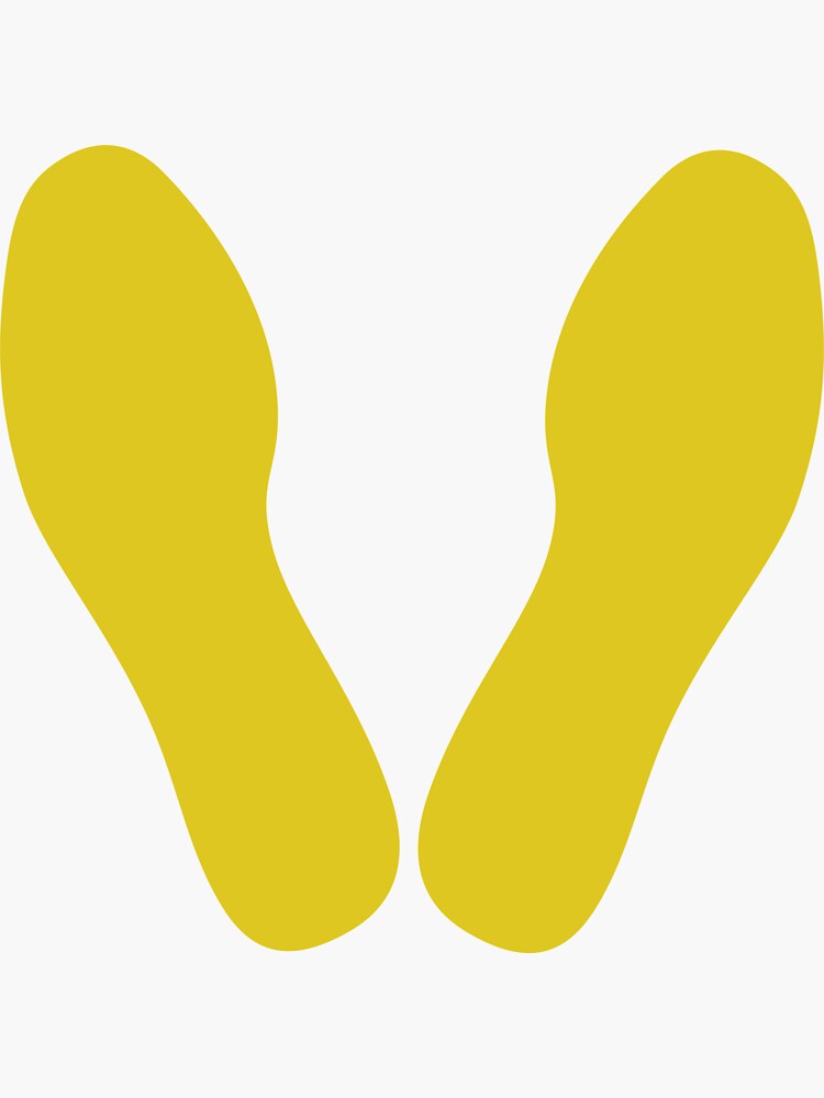 "USMC Yellow Footprints" Sticker for Sale by mav7designs | Redbubble