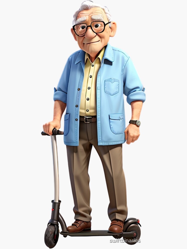 "mobility scooter" Sticker for Sale by swiftbinaries | Redbubble