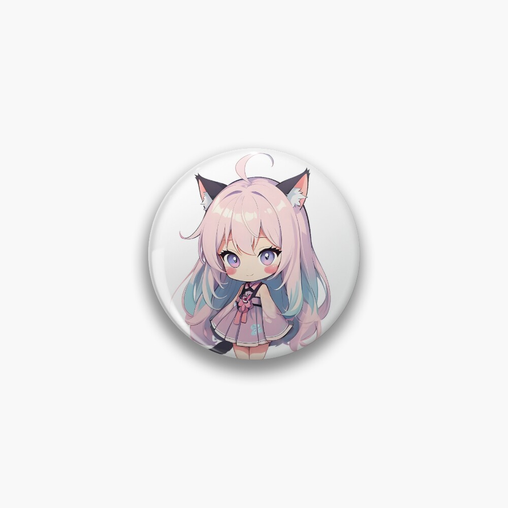 "Kawaii Pastel Chibi Anime Cat Girl" Sticker for Sale by NekoPixels ...