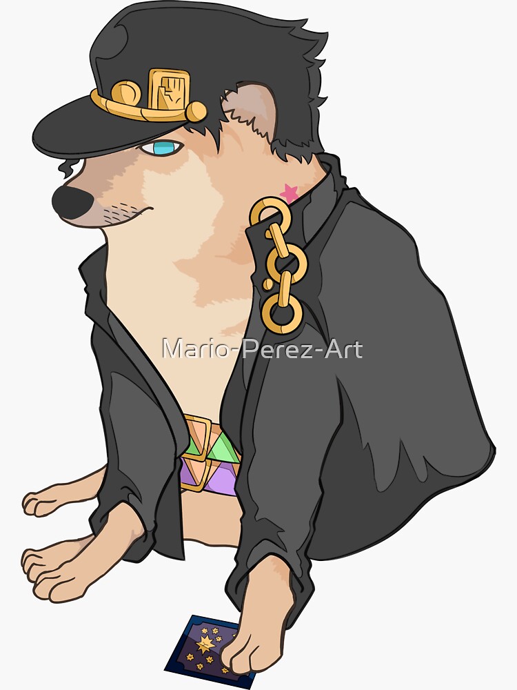 "Cheems anime 3 v1" Sticker by Mario-Perez-Art | Redbubble