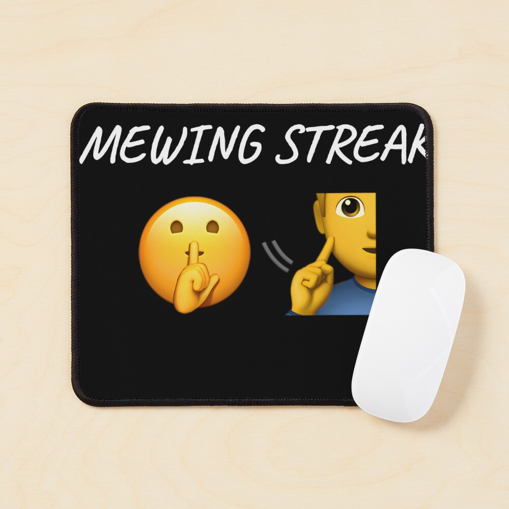 "Mewing Streak meme" Sticker for Sale by JurenArt | Redbubble