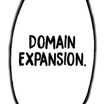 "Domain Expansion bubble" Sticker for Sale by S D | Redbubble