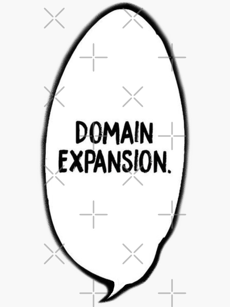 "Domain Expansion bubble" Sticker for Sale by S D | Redbubble