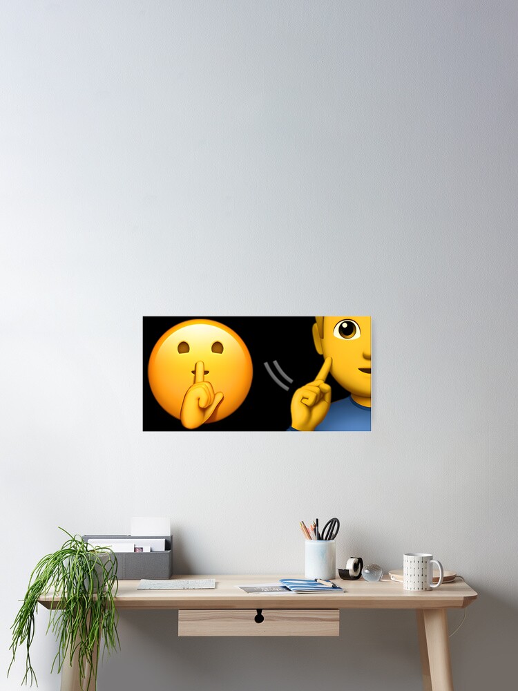 "Mewing Emoji Meme" Poster for Sale by JurenArt | Redbubble