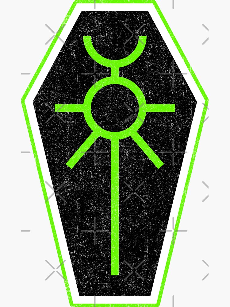 "Necrons Symbol (Variant)" Sticker for Sale by huckblade | Redbubble