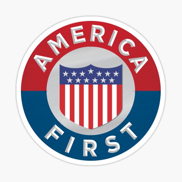 "America First" Sticker for Sale by young-roshi | Redbubble