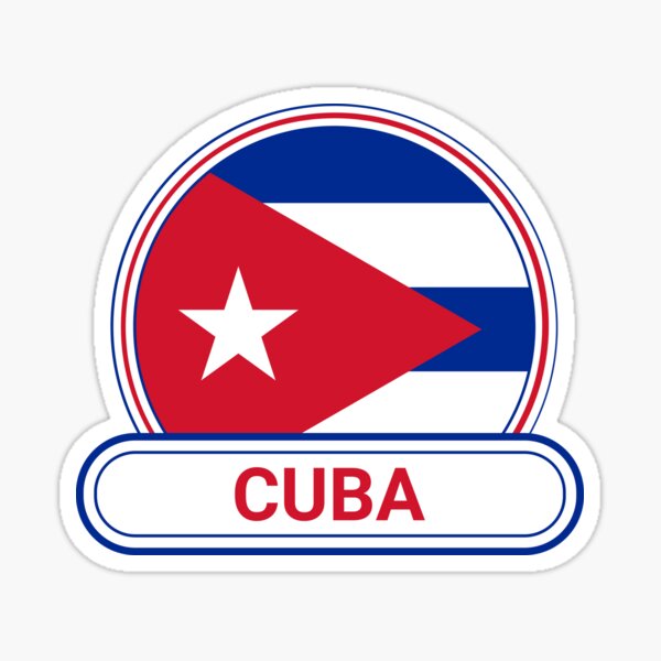 "Cuba Country Badge - Cuba Flag" Sticker for Sale by chrisrivait ...