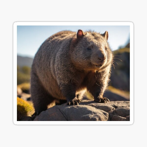 "Wombat" Sticker for Sale by PierreAlbijanic | Redbubble