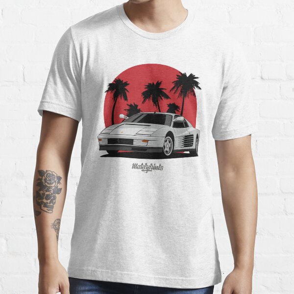 "Italian GT Testarossa (silver)" T-shirt for Sale by MotorPrints ...