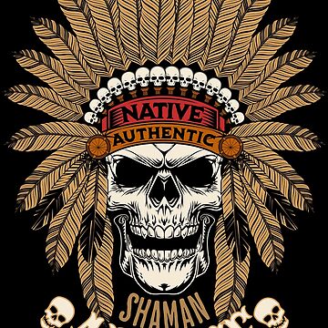 "Native American Apache Shaman - Aboriginal Tribal Mask Gift" Greeting ...