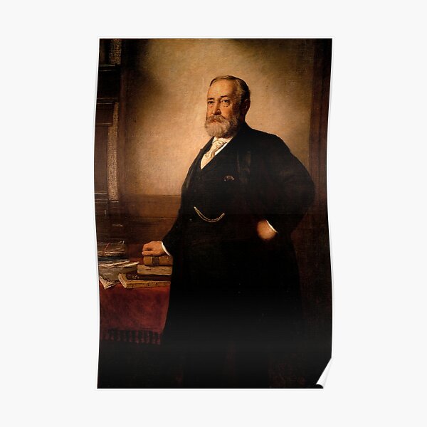 "The Official Presidential Portrait of Benjamin Harrison" Poster for ...