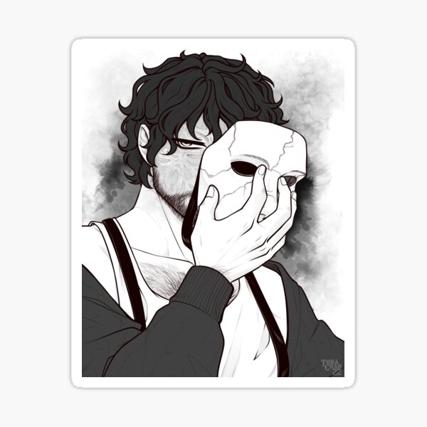 "[Brahms Heelshire] Behind the mask" Sticker by ToraChan22 | Redbubble
