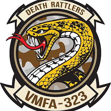 "VMFA-323 Death Rattlers (updated)" Sticker for Sale by ahhgooosta ...