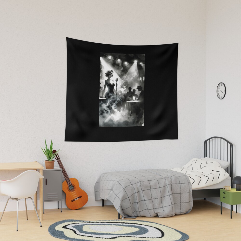 "Noir Vintage Jazz Singer in a Smoky Bar" Poster for Sale by ...
