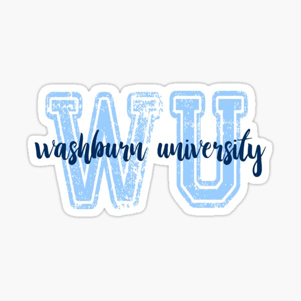 "Washburn University" Sticker by tarynreed | Redbubble