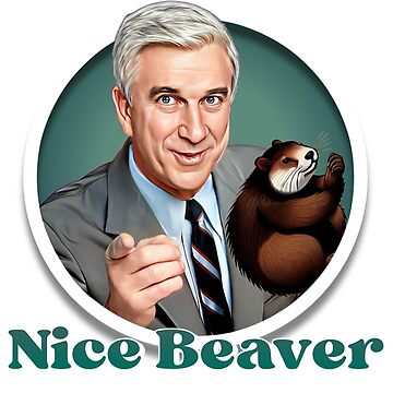 "The Naked Gun - Nice Beaver" Sticker for Sale by IndecentDesigns ...