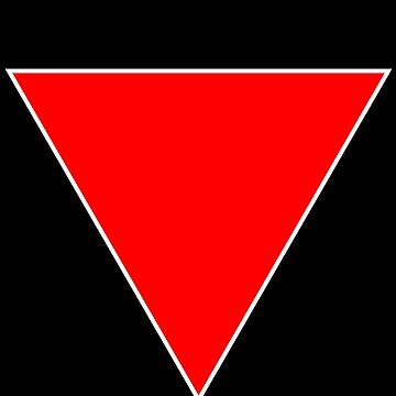 "Red triangle " Sticker for Sale by ZaynahJArt | Redbubble