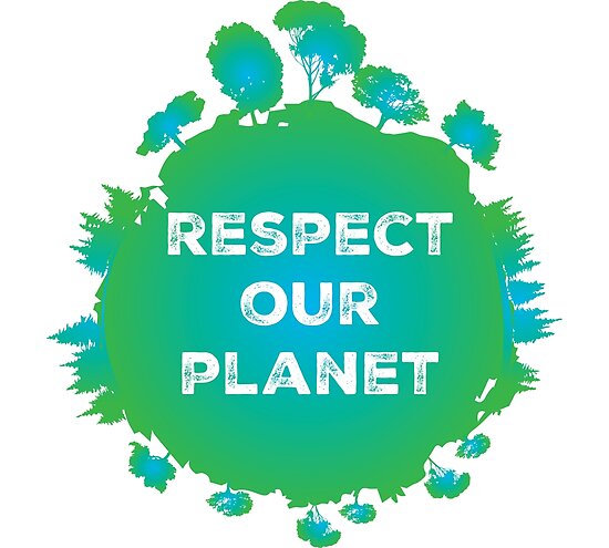 "Respect Our Planet Protect the Environment Earth Day Trees" Poster by ...
