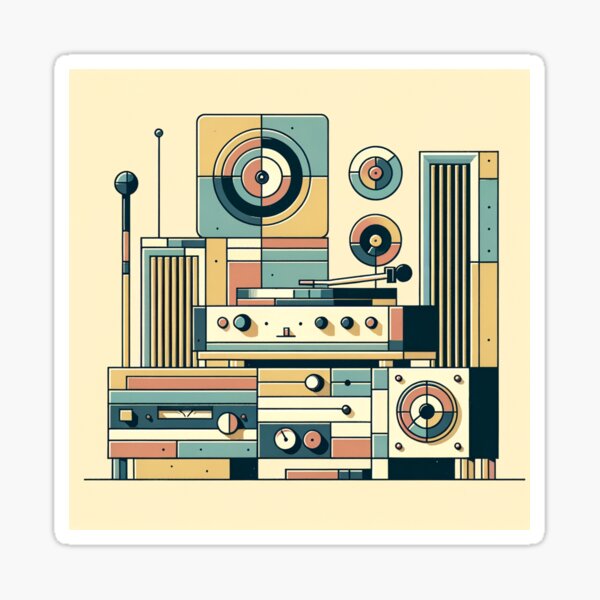 "Audiophile system" Sticker for Sale by Paranoid Android | Redbubble