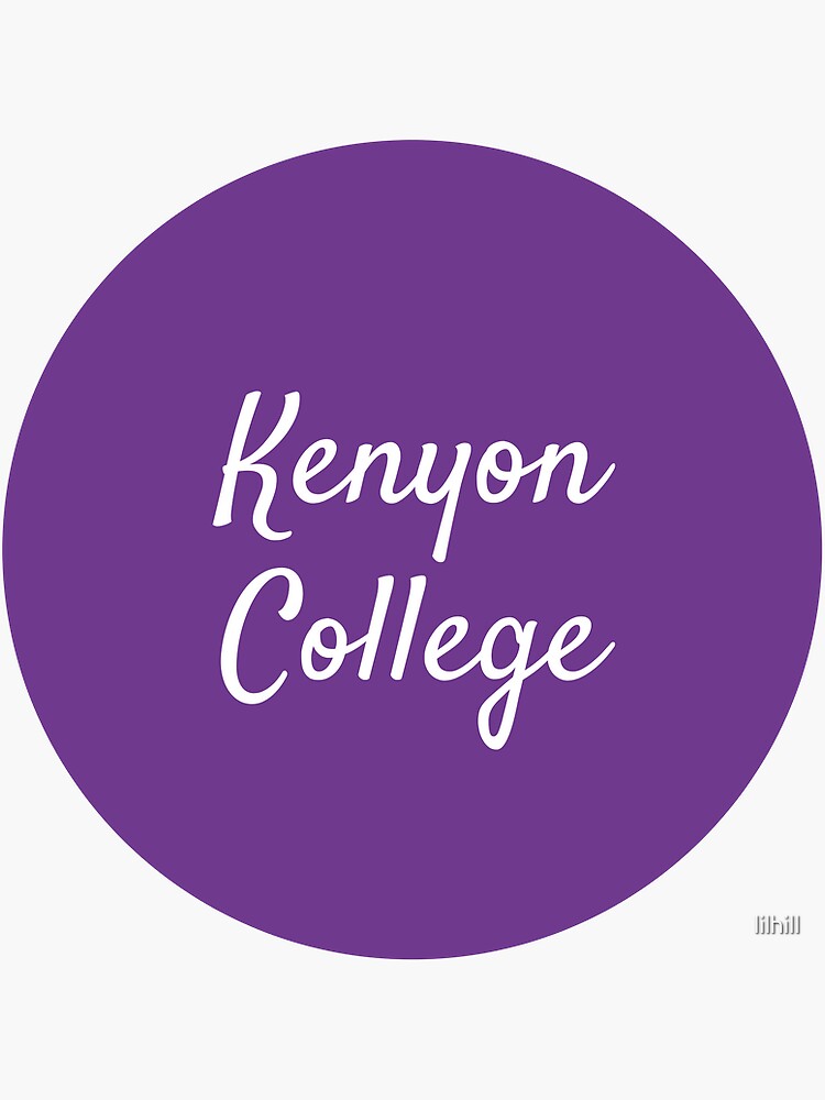 "Kenyon College" Sticker for Sale by lilhill | Redbubble