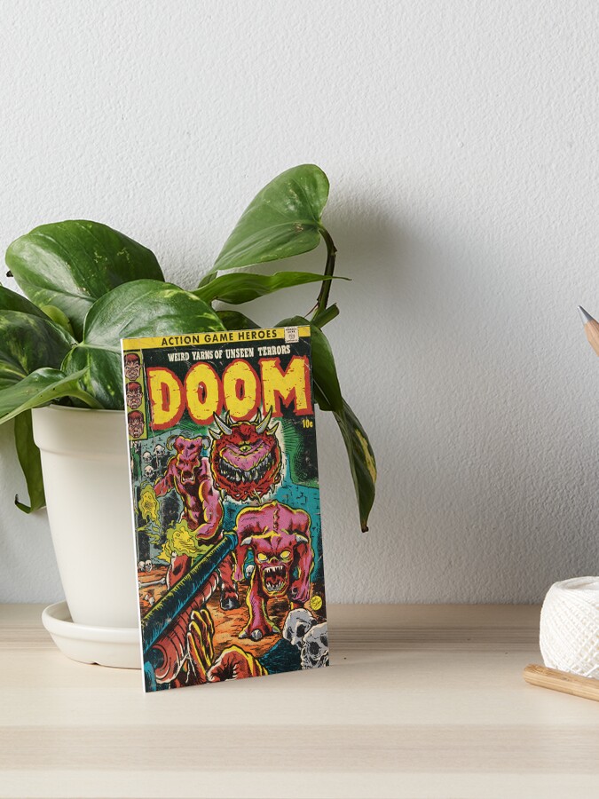 ""DOOM" Comic Book Cover Fan Art" Art Board Print for Sale by ...