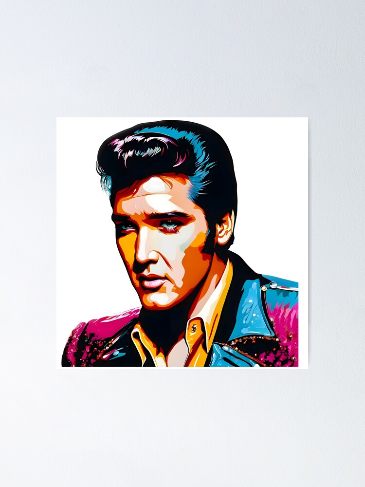 "Elvis" Poster for Sale by AIncredible | Redbubble