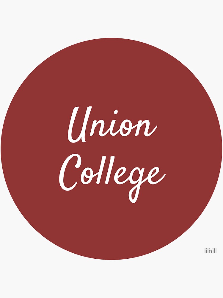 "Union College" Sticker for Sale by lilhill | Redbubble