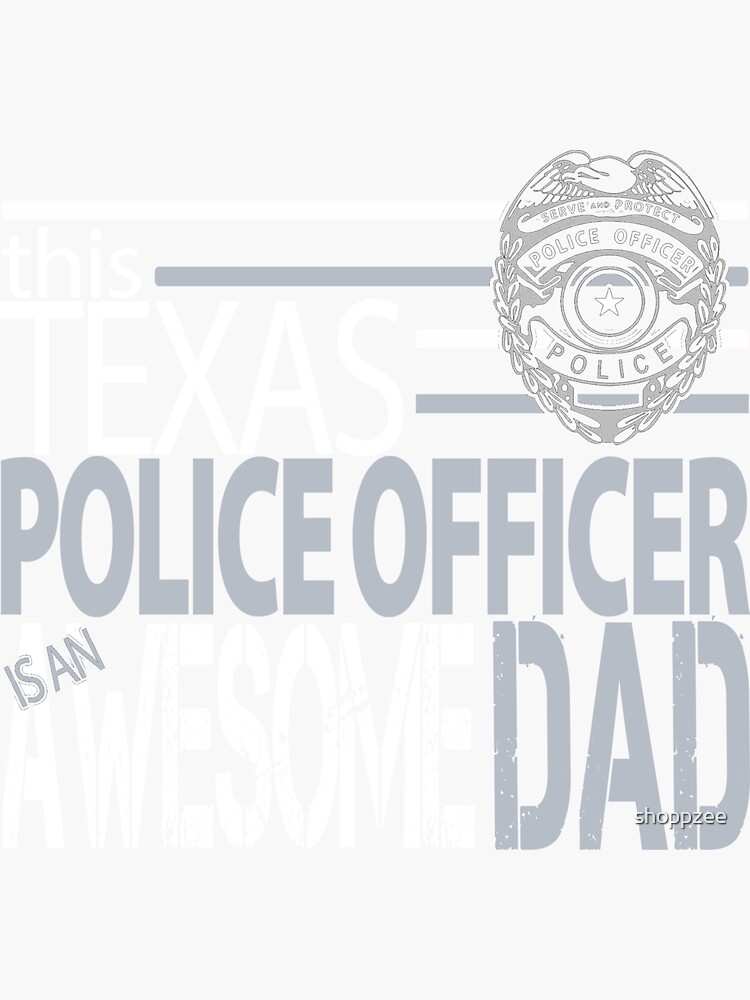 Pegatina «Forth Worth Police Dad Policía de Dallas Dad Texas Police Dad ...