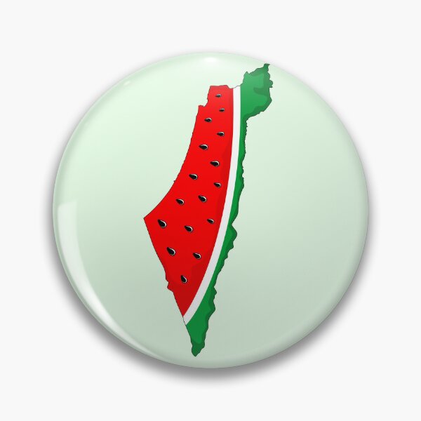 "Palestine Map Watermelon Symbol of freedom " Pin for Sale by ...