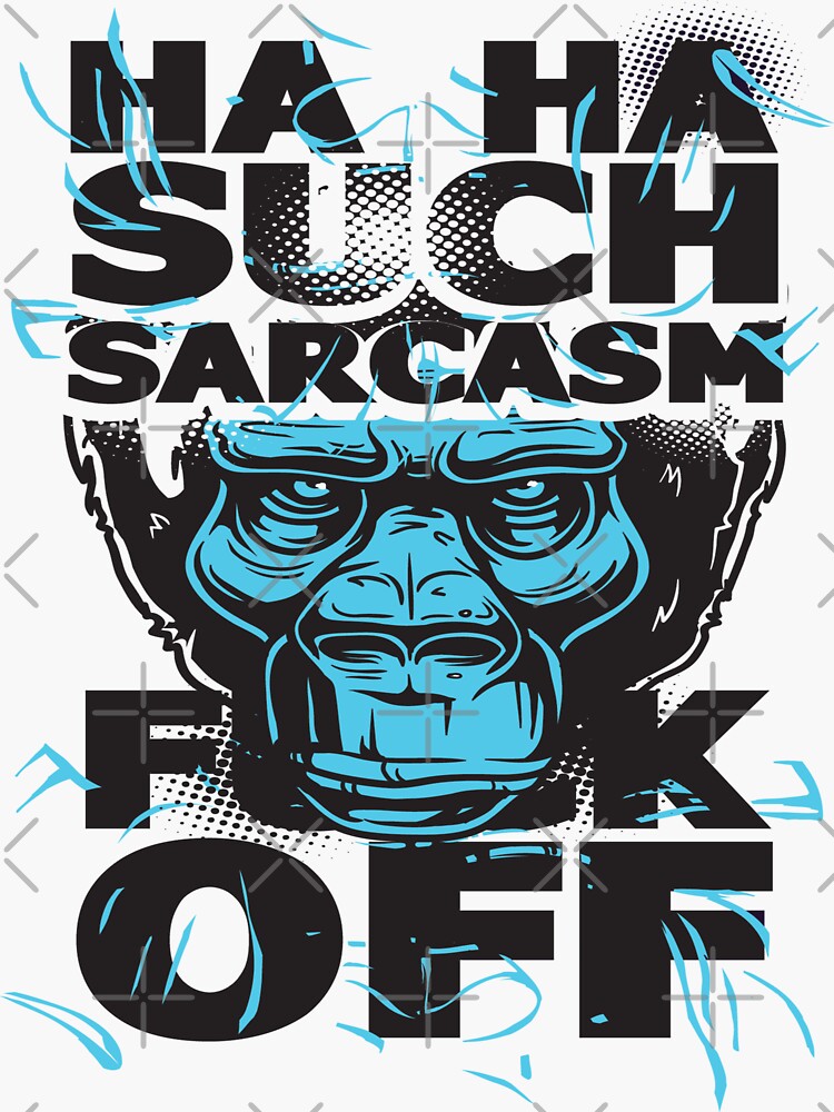 "Hilarious Monkey Business - Whimsical Primate Humor" Sticker for Sale ...